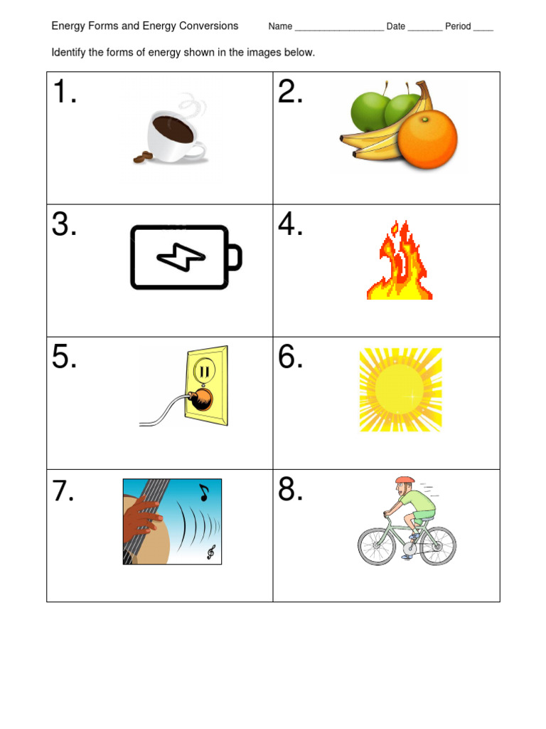 Energy Forms and Conversions | PDF | Heat | Physical Quantities