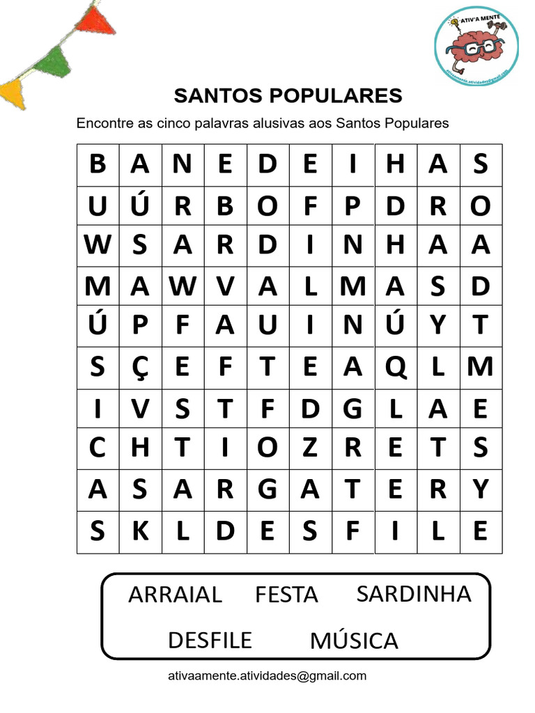 Ativ'a Mente - Sopa - de - Letras | PDF | Festivais cristãos e dias ...