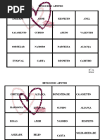 Bingo das Emoções: Atividade Educativa | PDF