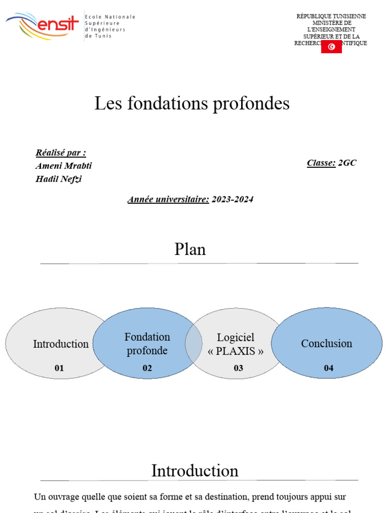 Fondations Profondes et Logiciel PLAXIS | PDF | Fondation (construction) | Fondation profonde