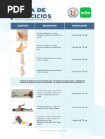 Ejercicios Periostitis Tibial | PDF