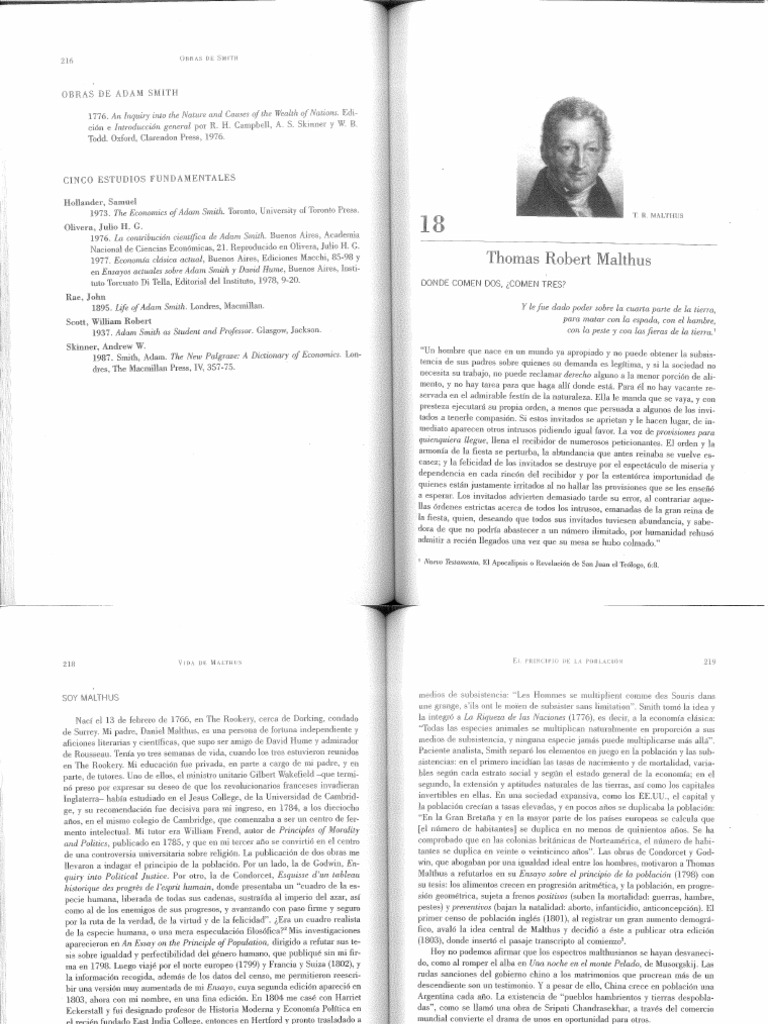 F. López Cap.18 Malthus | PDF