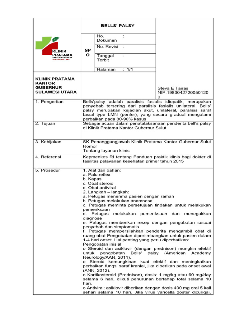 Bels Palsy | PDF