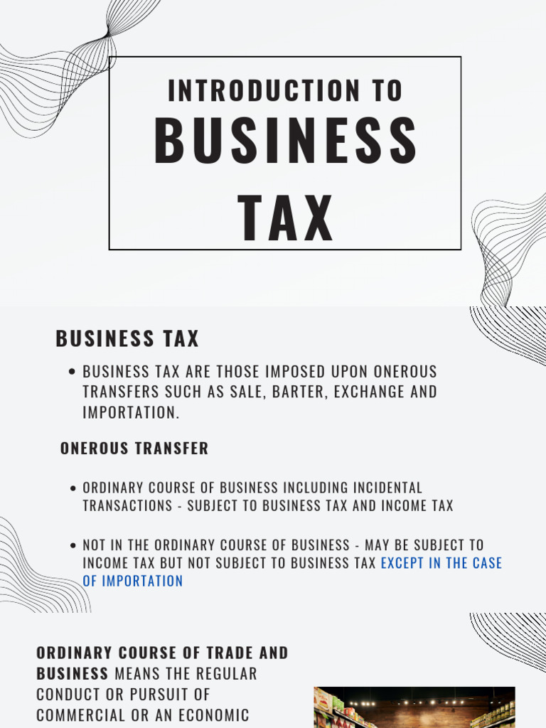 Business Tax Overview and VAT Details | PDF | Value Added Tax | Taxes