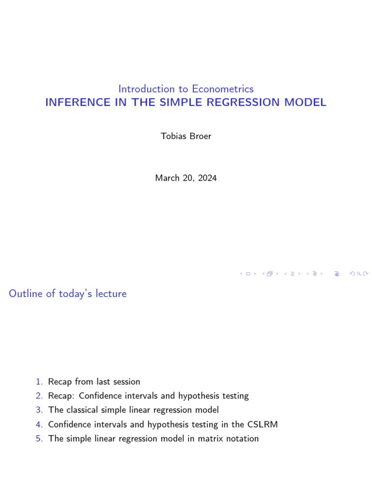 Simple-Linear-Regression-Model-3 24 | PDF | Ordinary Least Squares ...