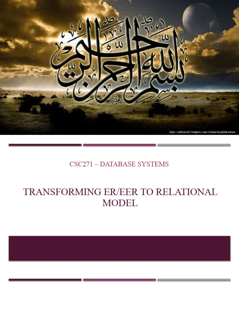 Lecture 14-ER To Relational 2 | PDF | Relational Database | Information Retrieval