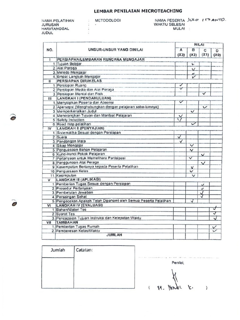 9.2 Form Penilaian | PDF