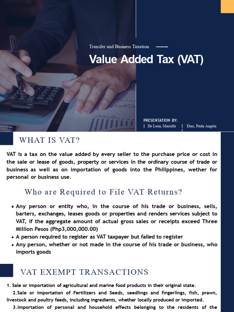 VAT Overview and Business Taxation 2024 | PDF | Value Added Tax | Taxes