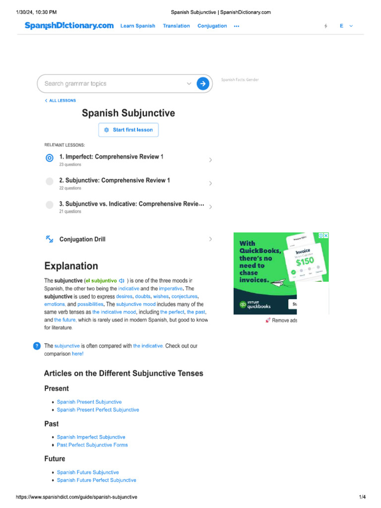 Subjunctive | PDF