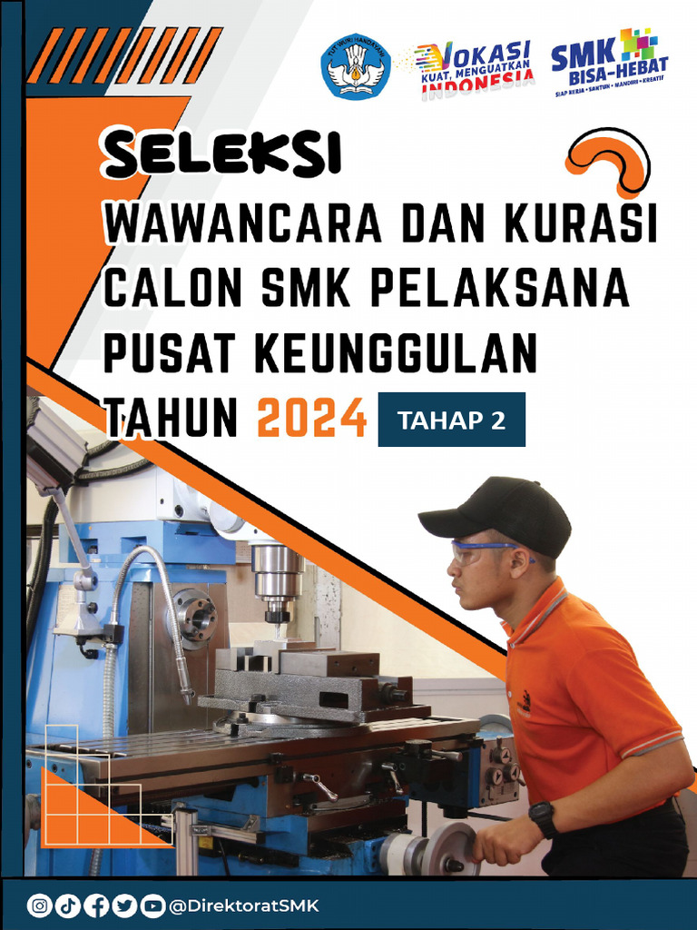 !panduan Jadwal Wawancara Calon SMK PK (5 S.D. 8 Mei 2024) A4 - SMK PK SPD Baru Dan Industri | PDF