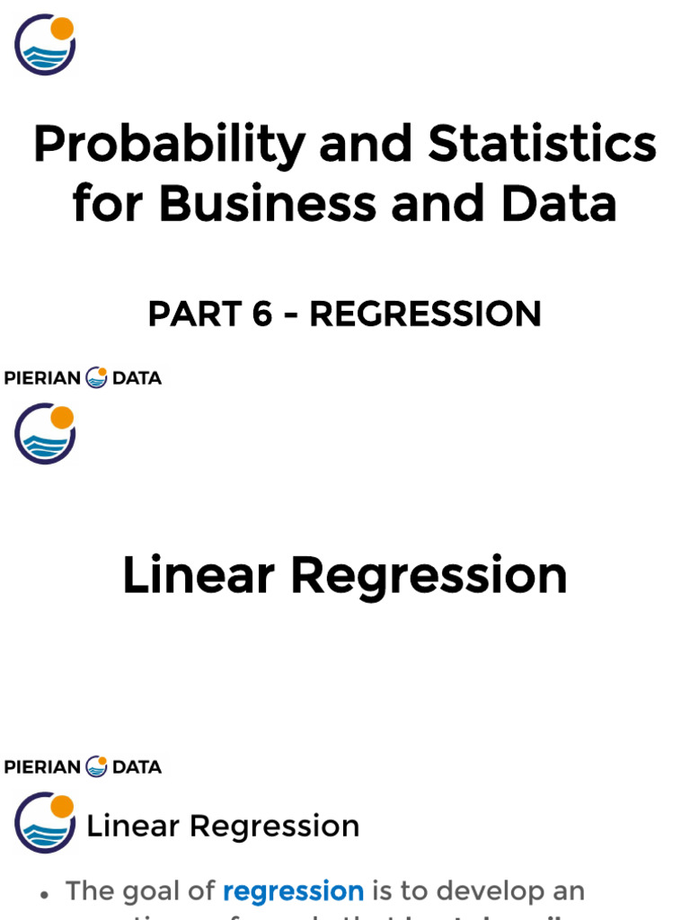Linear Regression for Business Analysis | PDF | Errors And Residuals | Linear Regression