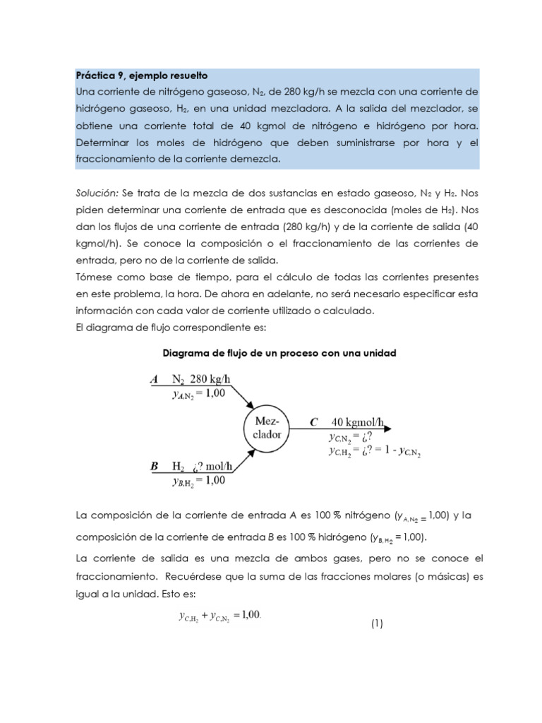 Ejemplo P9 | PDF | Ecuaciones | Gases