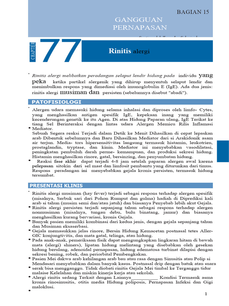 Translate Asma Copd Rhnitis | PDF | Kesehatan Holistik