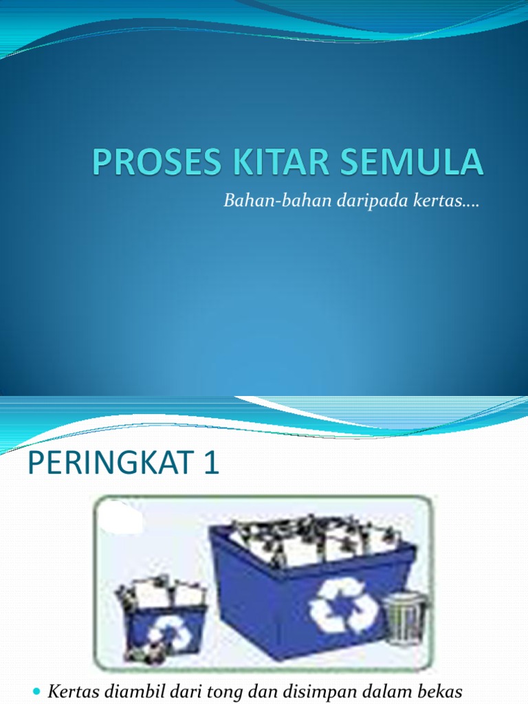 Proses Kitar Semula | PDF
