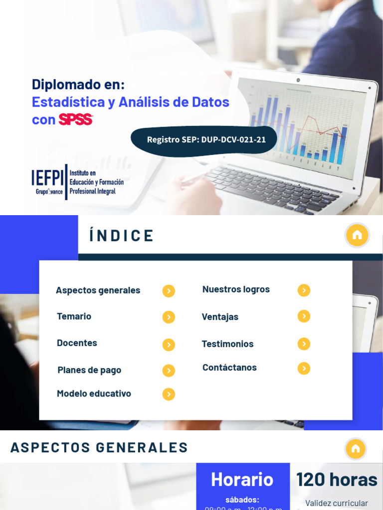 Diplomado en Estadística y Análisis de Datos Con SPSS | PDF | Estadísticas | Análisis de variación