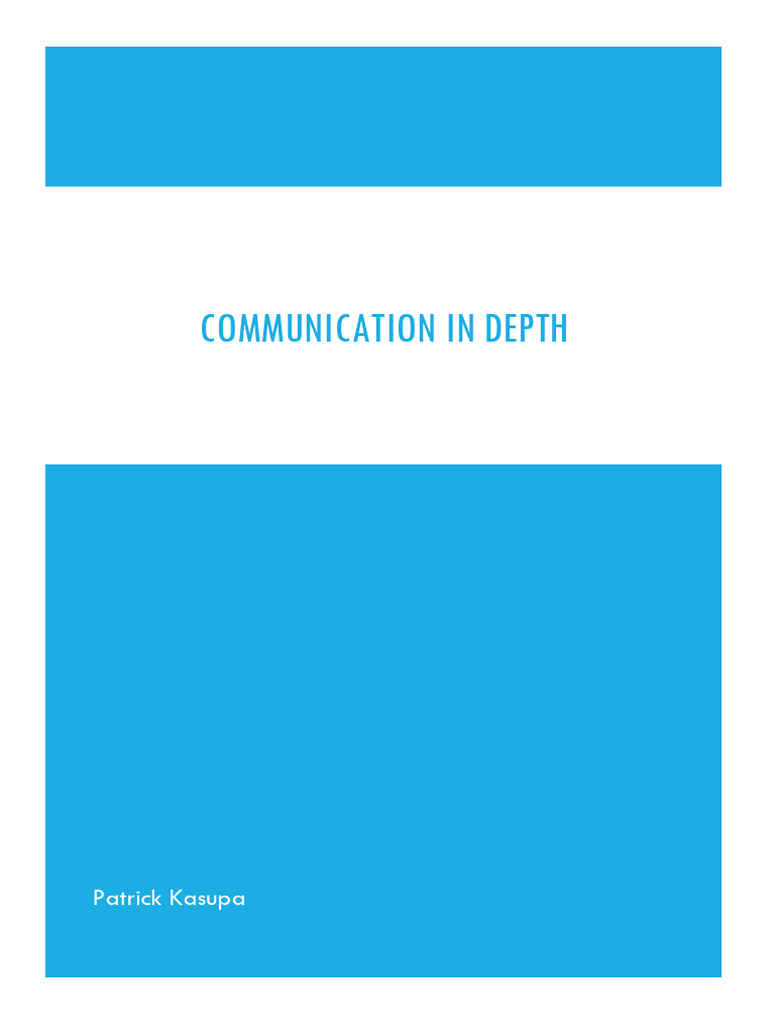 Communication SKILLZ in Depth | PDF | Citation | Note (Typography)
