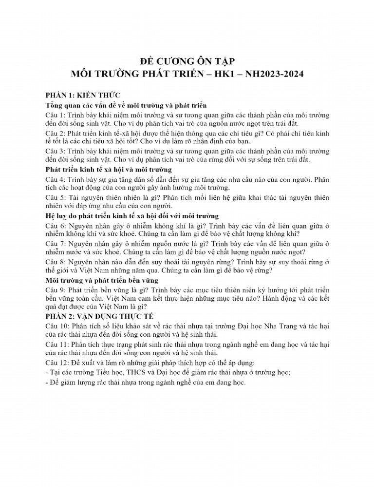 Ôn tập - RTN - HK1 - NH2023-2024-1 | PDF