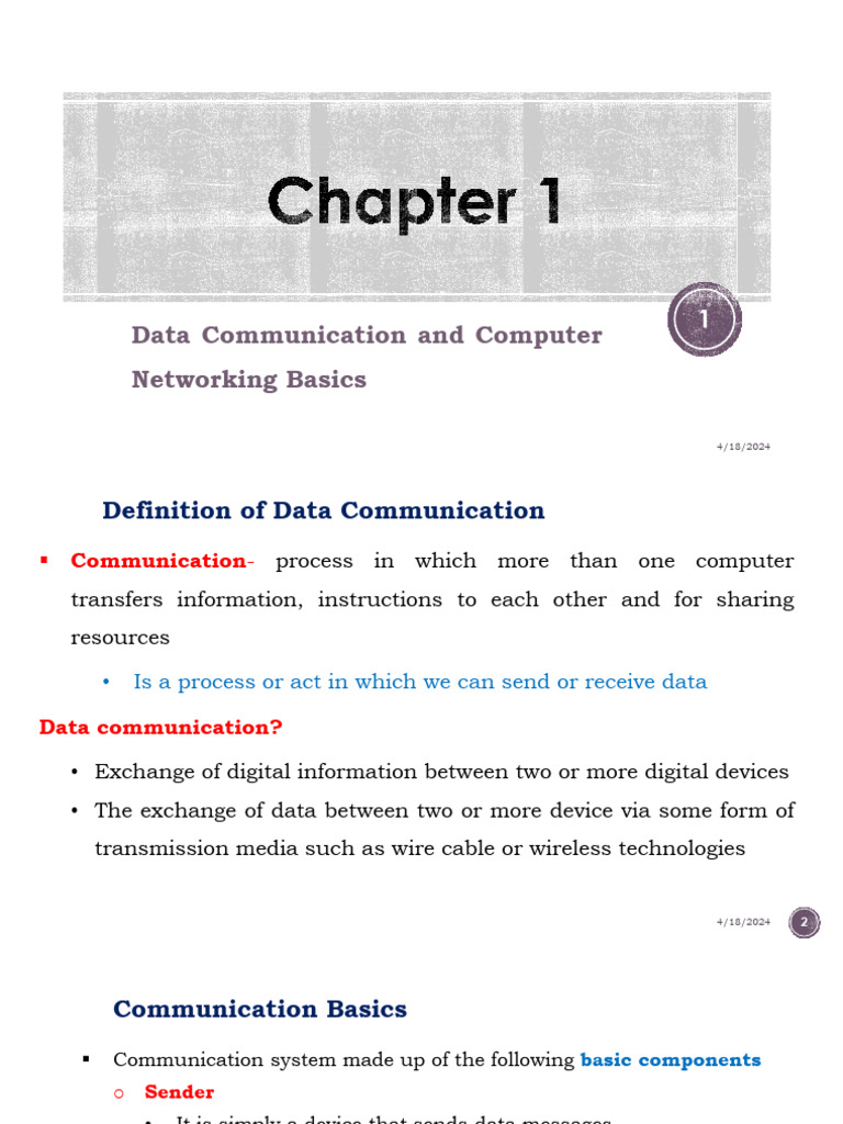 Chapter 1 | PDF | Computer Network | Network Topology