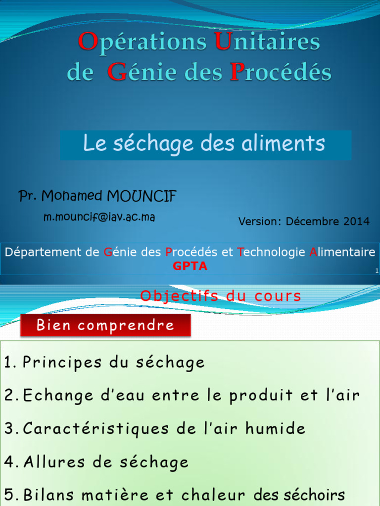 Techniques de Séchage des Aliments | PDF | Humidité | Atmosphère de la ...