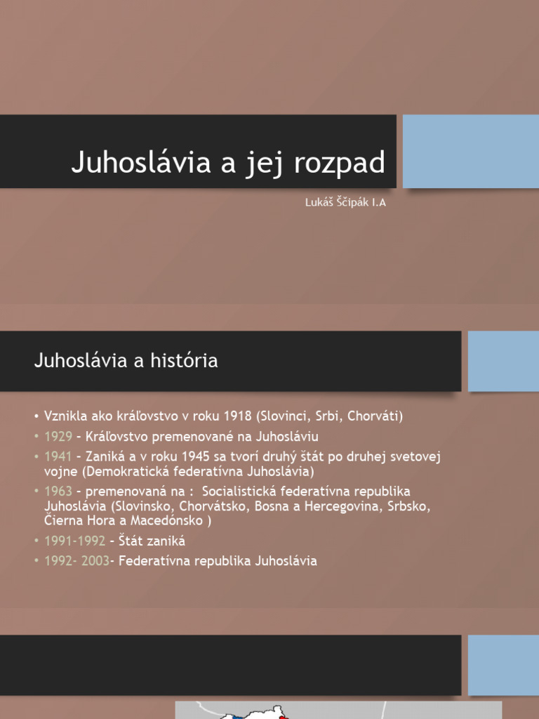 Juhoslávia A Jej Rozpad L.ščipák | PDF