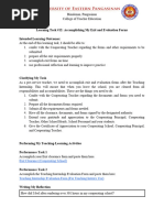 Teaching Internship Learning Task 1 | PDF | Teachers | Learning
