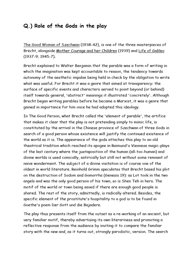 Role of Gods | PDF | God | Contradiction