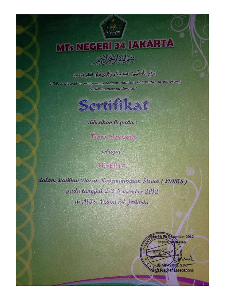 Ldks MTSN 34 | PDF