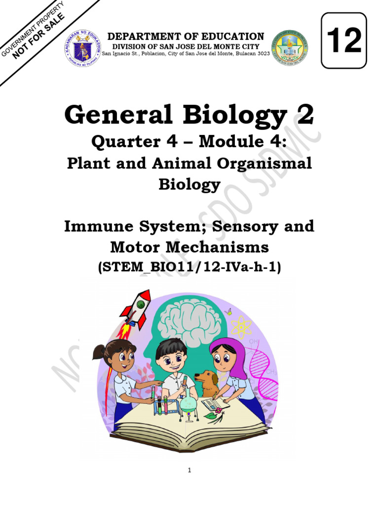 General Biology 2 Module 4 | PDF | Muscle | Immune System