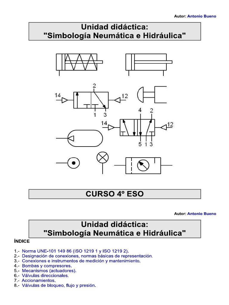 Simbologia Neumatica | PDF