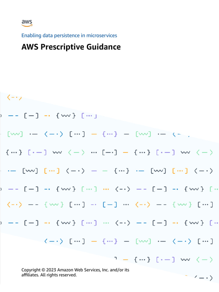 Modernization Data Persistence Pdf Databases Amazon Web Services 