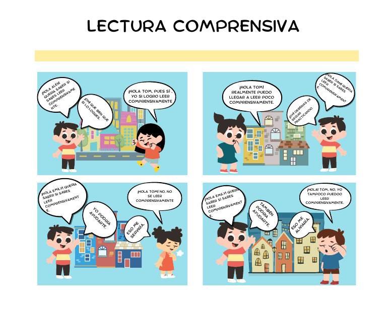 Colorful Illustrative Feelings Collaborative Comic Strip | PDF