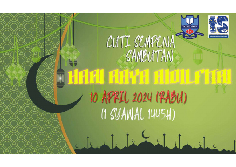 Poster Cuti Hari Raya 1 | PDF