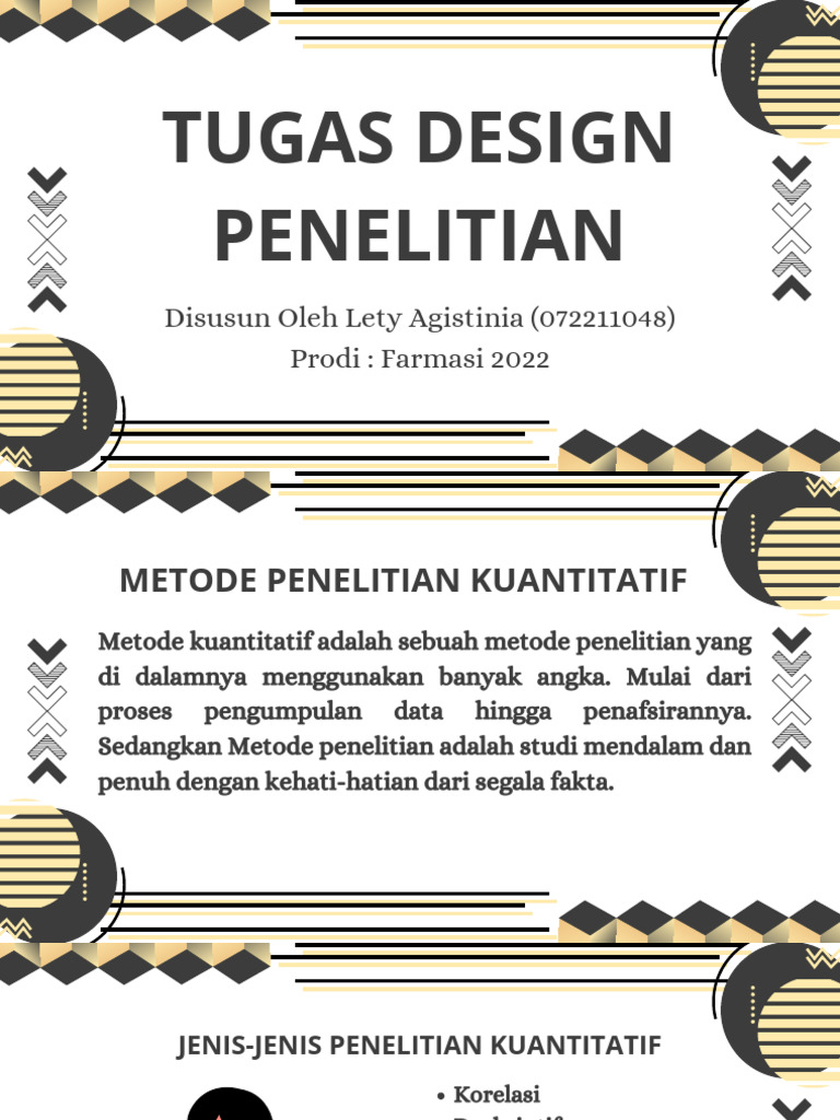 Lety Agistinia - 072211048 - Farmasi - MPPI - Design Penelitian | PDF ...