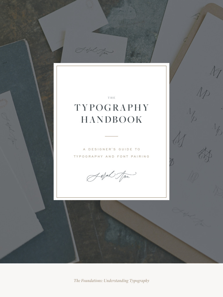 Typography Handbook | PDF | Typefaces | Typography