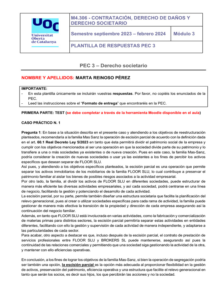 Pec 3 - MRP | PDF | Sociedad | Planificación