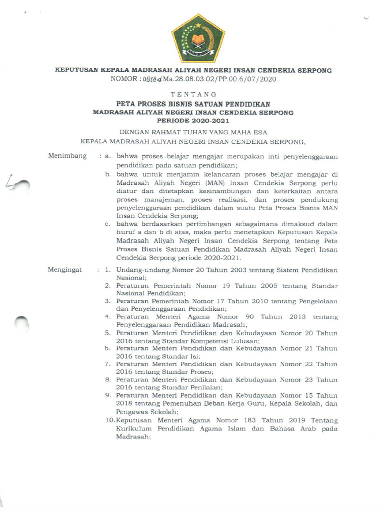 1.a. SK Peta Proses-1 | PDF