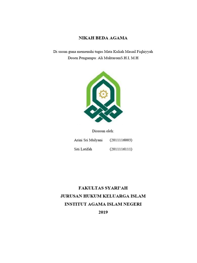 Hukum dan Syarat Nikah Beda Agama | PDF