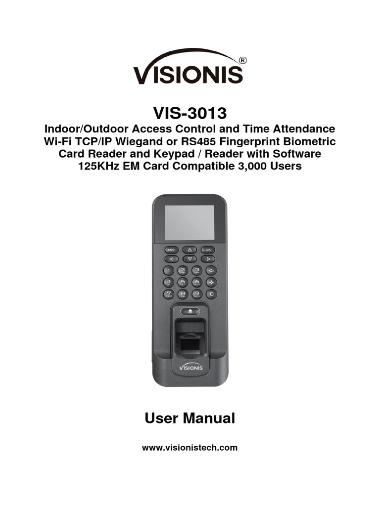 VIS 3013 Manual | PDF | Access Control | Password