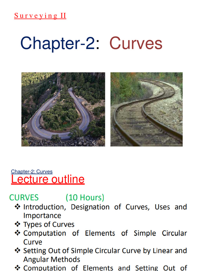 Horizontal Curve - Compiled Note-1 | PDF | Circle | Angle
