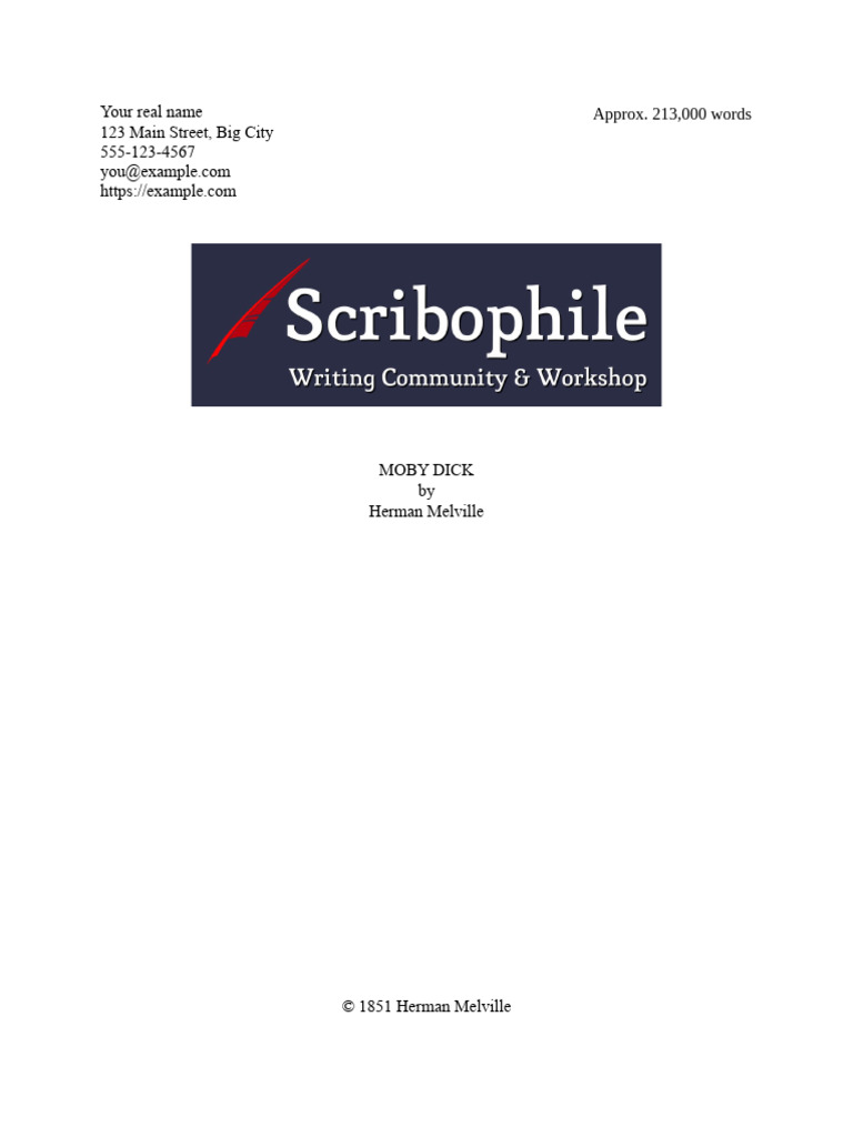 Scribophile Manuscript Formatting Template | PDF | Travel