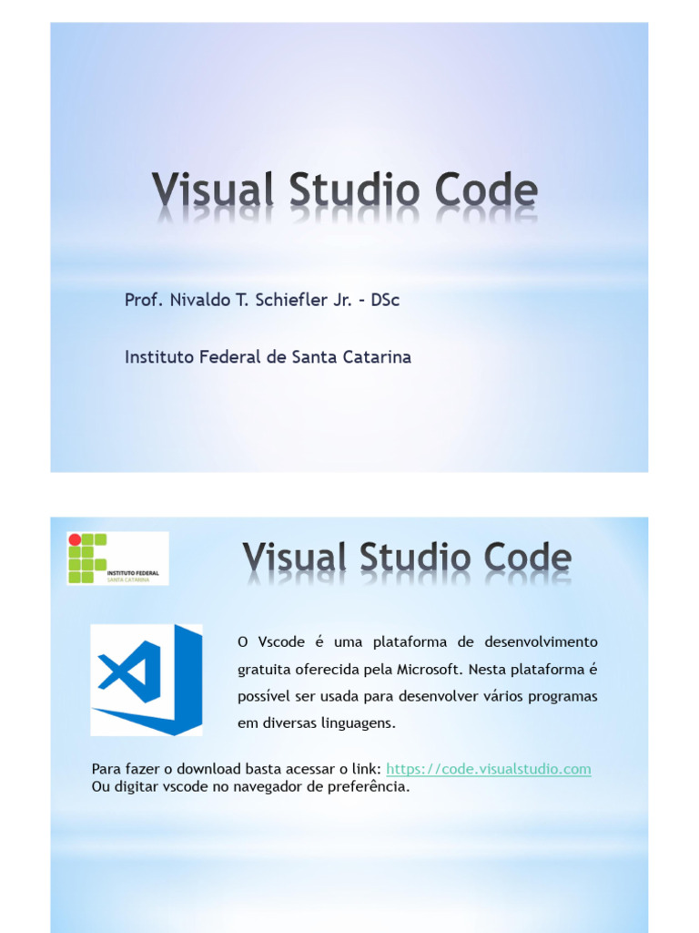 Visual Studio Code - Instalação e Configuração | PDF | C ++ | Ciência ...