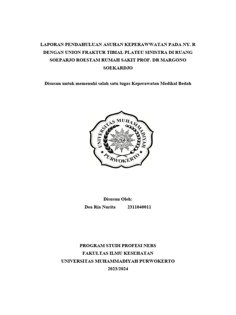 Penanganan Fraktur Tibia Plateu | PDF