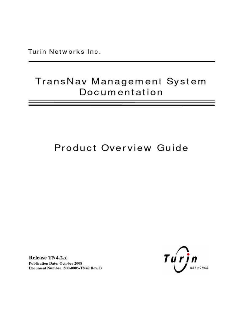 TransNav Management System Documentation. Product Overview Guide | Download Free PDF | Server ...