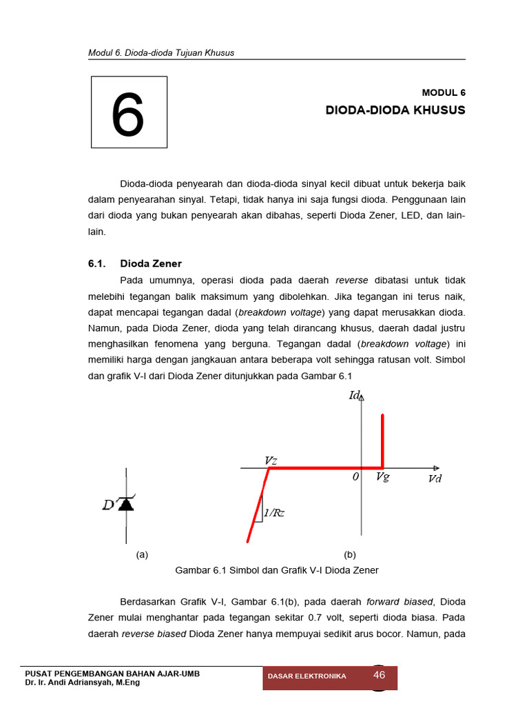 Modul 6 DIODA DIODA KHUSUS | PDF | Teknologi & Rekayasa