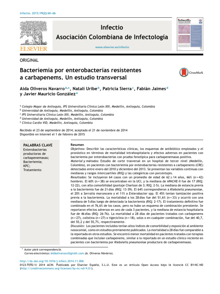 Infectio Asociación Colombiana de Infectología | PDF | Epidemiología ...