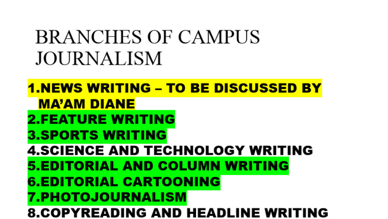 Campus Journalism Essentials | PDF