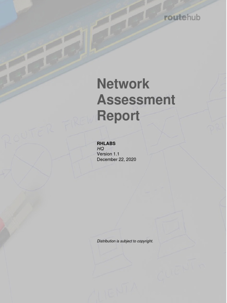 Network Assessment Report Overview | PDF | Computer Network | Data ...