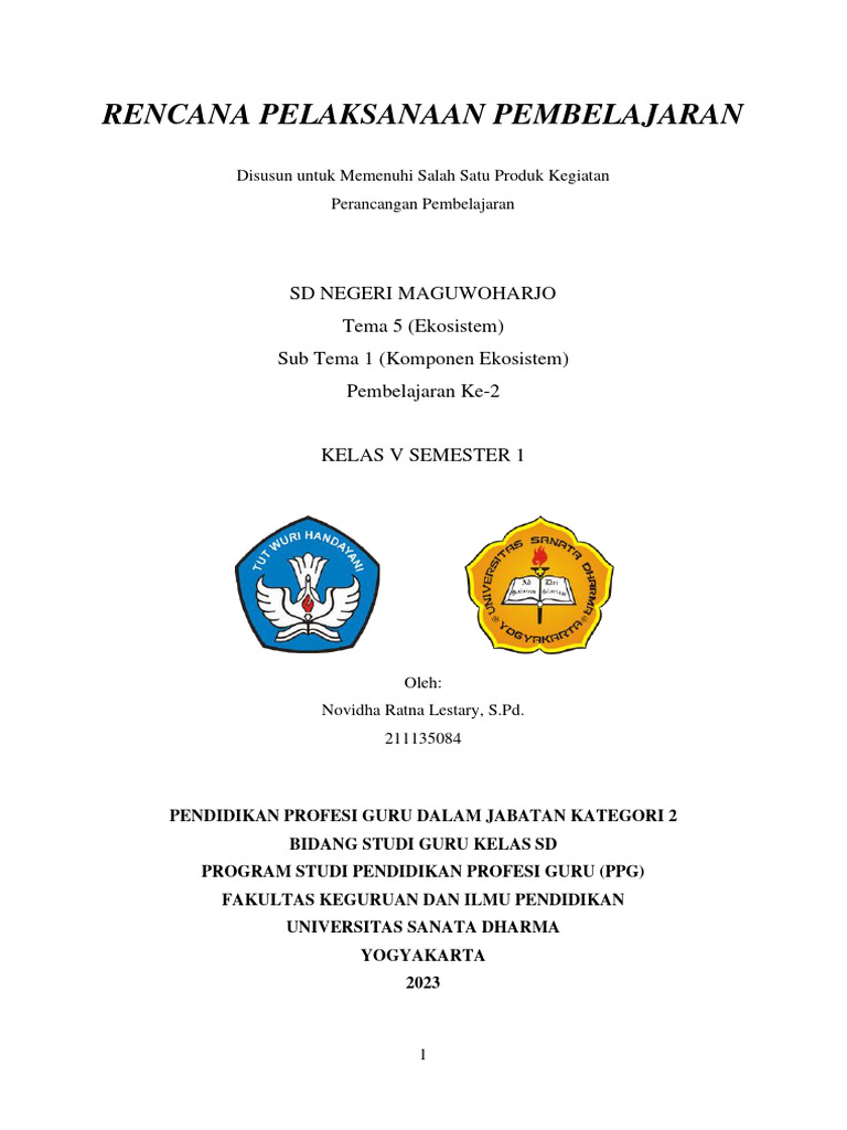 Contoh RPP PJBL PPG Daljab 2023 | PDF