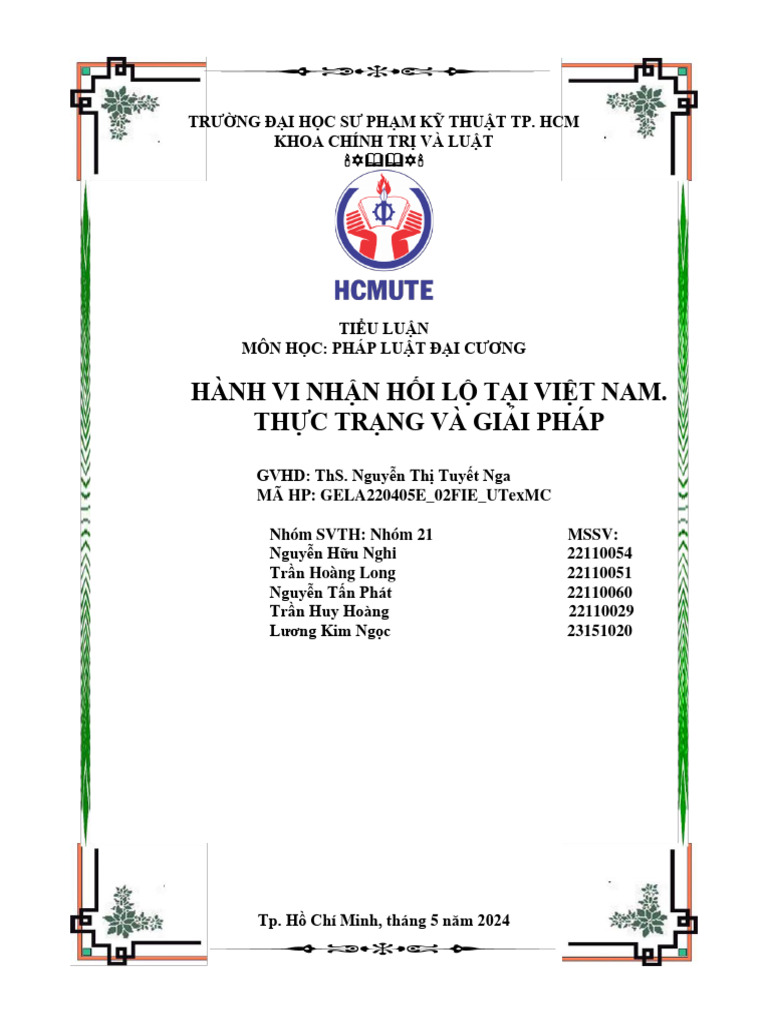 Nhóm 21_Tiểu luận cuối kì_GELA220405E_02FIE_UTexMC | PDF