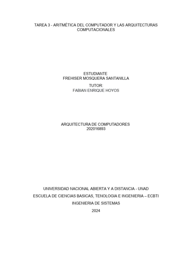 Tarea3 Frehiser PDF | PDF | Aritmética | Informática